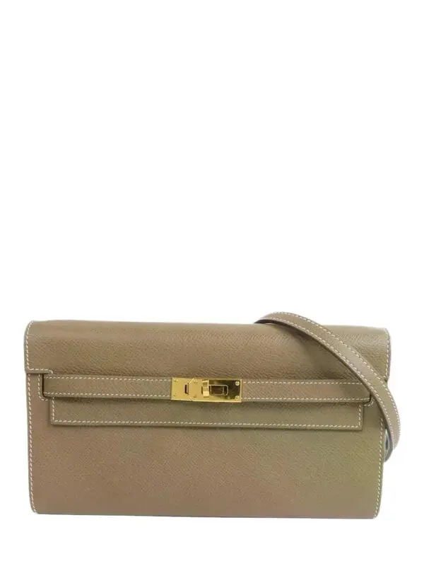 Hermès Kelly To Go Calfskin Shoulder Bag - Brown