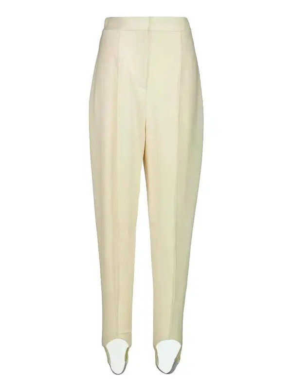 Stella McCartney Tapered-fit Stirrup Trousers - Neutrals