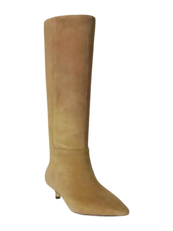 Ralph Lauren Francesca Suede Boots - Neutrals