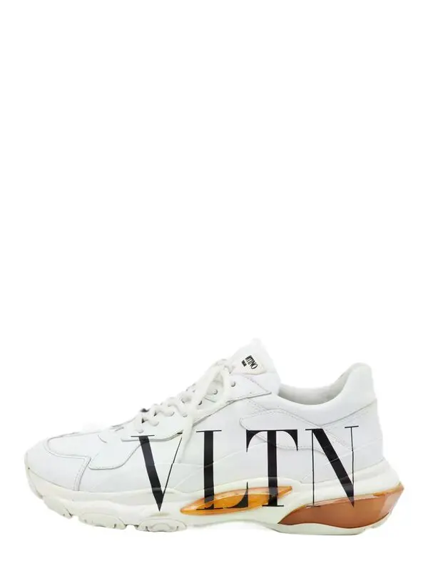 Valentino Garavani Vltn Bounce Leather Sneakers - White
