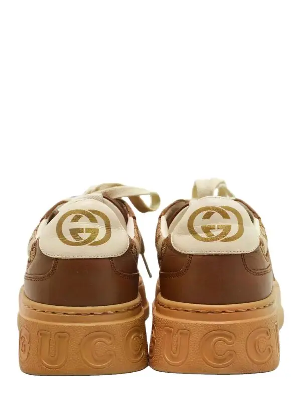 Gucci Gg Supreme Low-top Sneakers - Brown