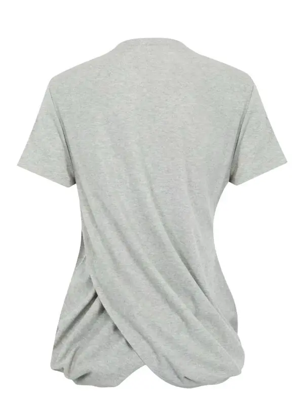 Loewe Anagram Embroidered Draped T-shirt - Grey
