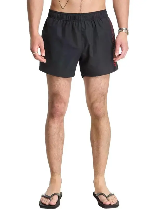 Hugo Tiki Logo-print Swim Shorts - Black