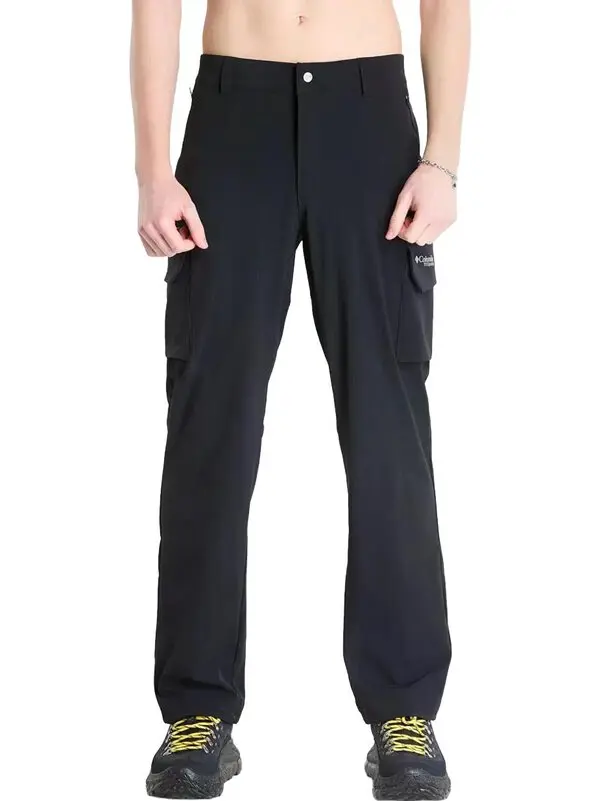Columbia Cargo Pocket Trousers With Logo Detail - Black