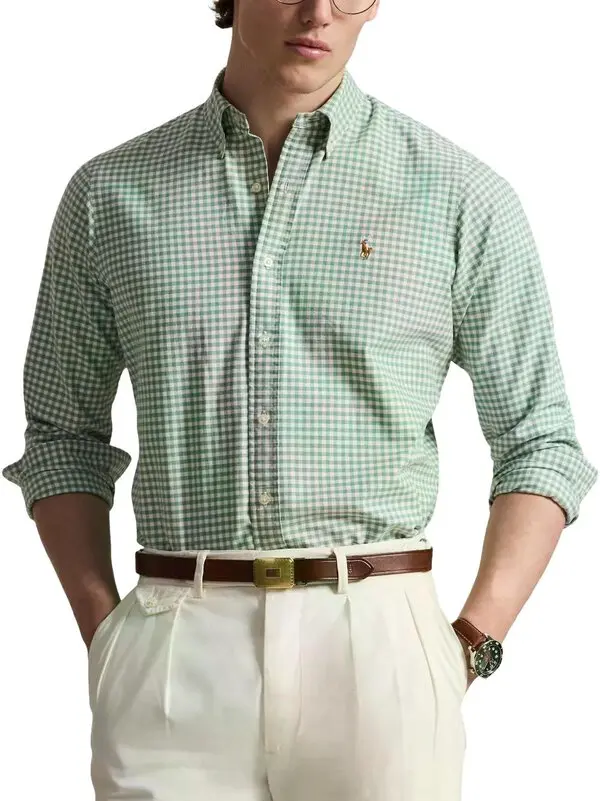 Polo Ralph Lauren Gingham-check Button-down Shirt - Green