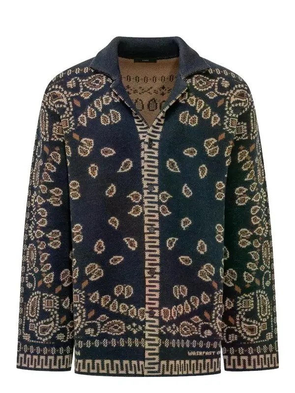 Alanui Bandana Jacquard Shirt - Blue