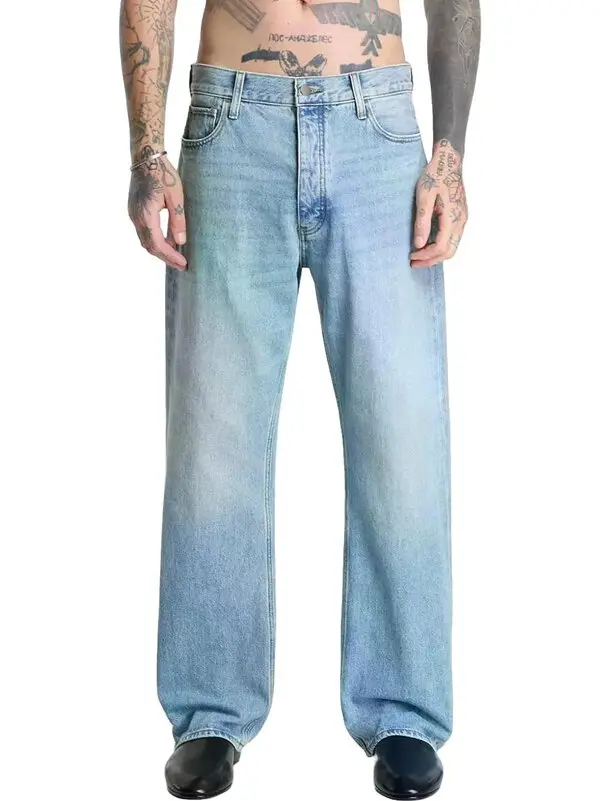 Fear Of God Straight-leg Jeans With Whiskering Effect - Blue