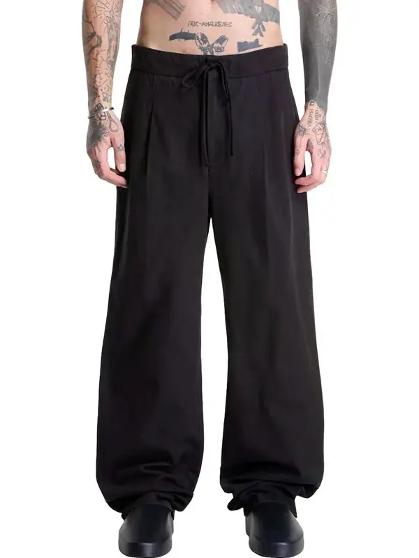 Fear Of God Pleat-front Drawstring Trousers - Black