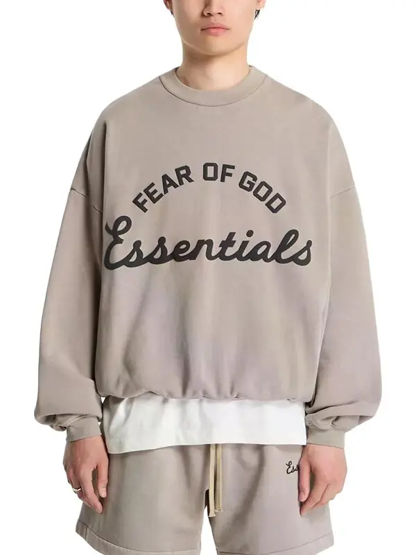 Fear Of God Logo Print Sweatshirt - Neutrals