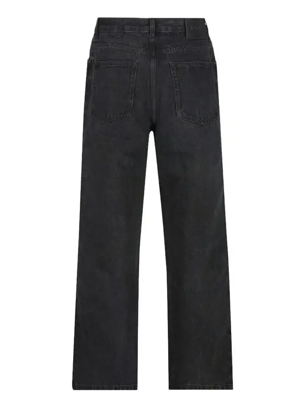 Loewe Anagram Embroidered Jeans - Black