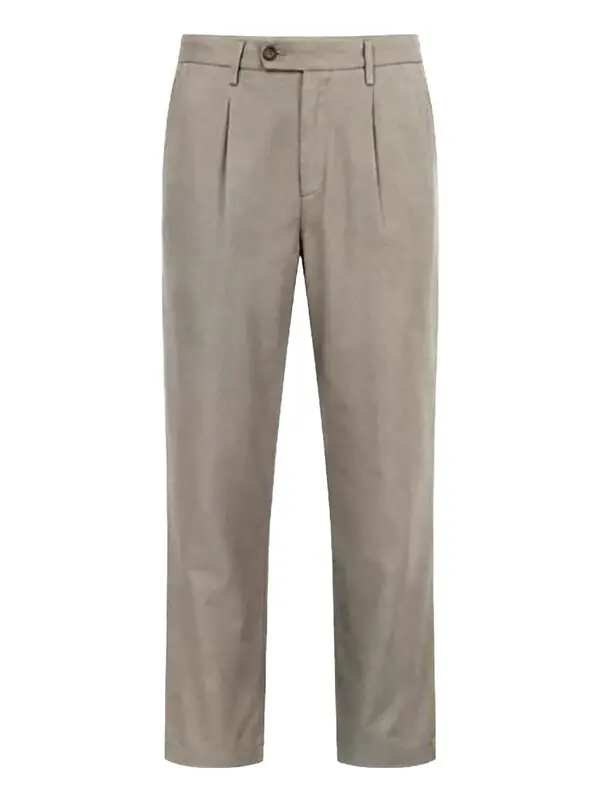RE-HASH Slim-fit Pleated Trousers - Neutrals