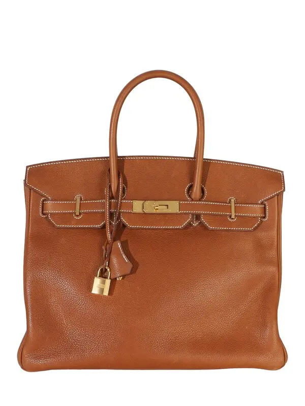 Hermès Birkin 35 Top Handle Bag - Gold