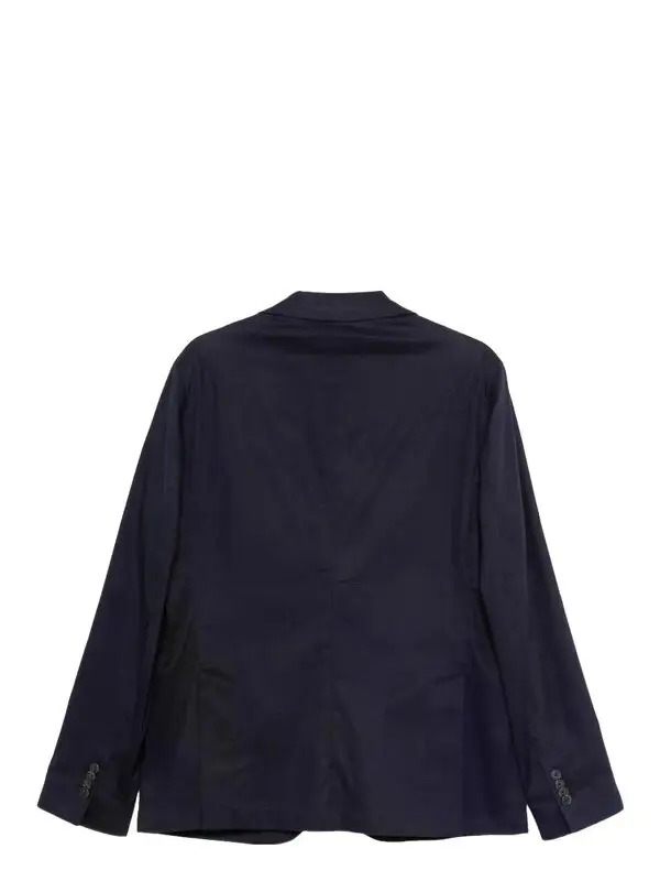 MANUEL RITZ Peak-lapel Button-fastening Blazer - Blue