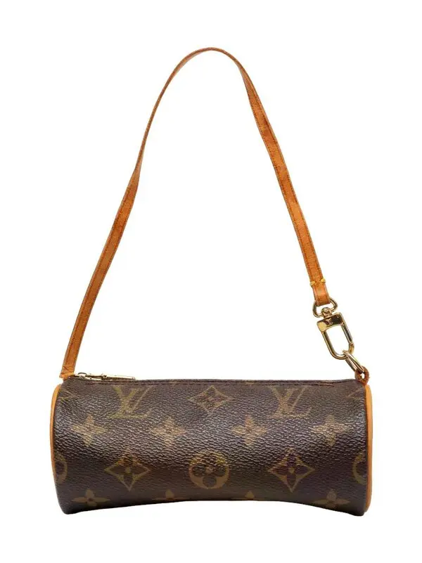 LOUIS VUITTON Monogram Canvas Papillon Pochette Handbag - Brown
