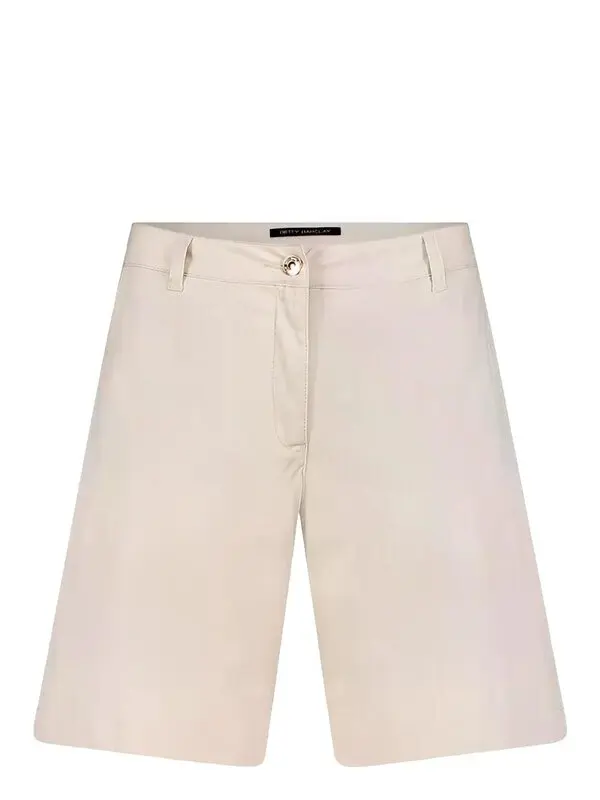 BETTY BARCLAY Button-fastening Bermuda Shorts - Neutrals