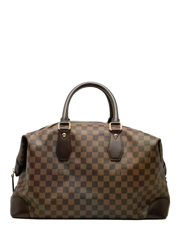 LOUIS VUITTON Damier Ebene Vaslav Travel Bag - Brown