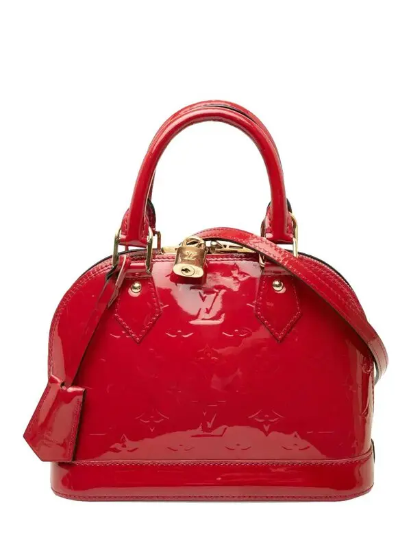LOUIS VUITTON Monogram Vernis Alma Bb Satchel - Pink