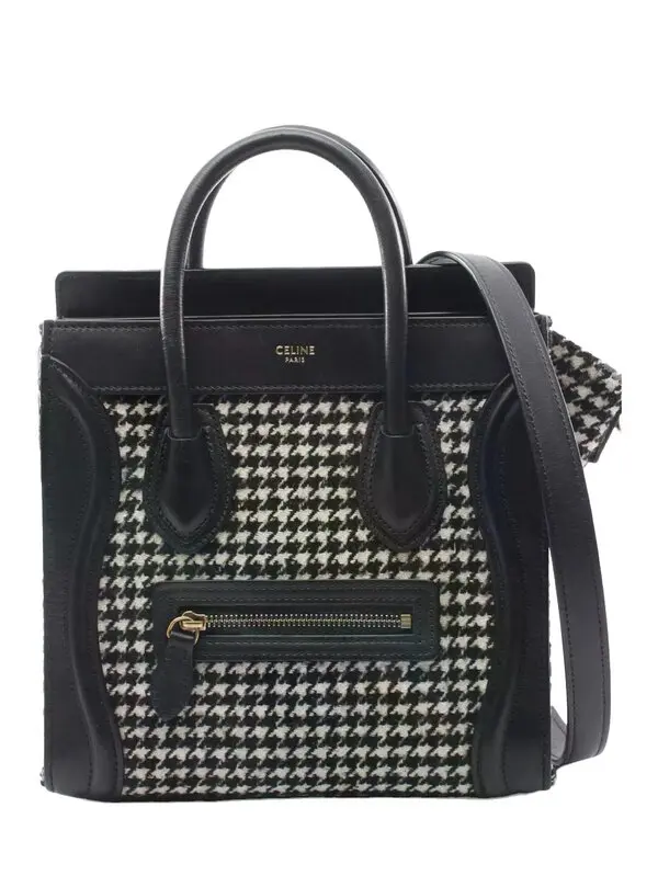 Celine Nano Luggage Satchel Bag - Black