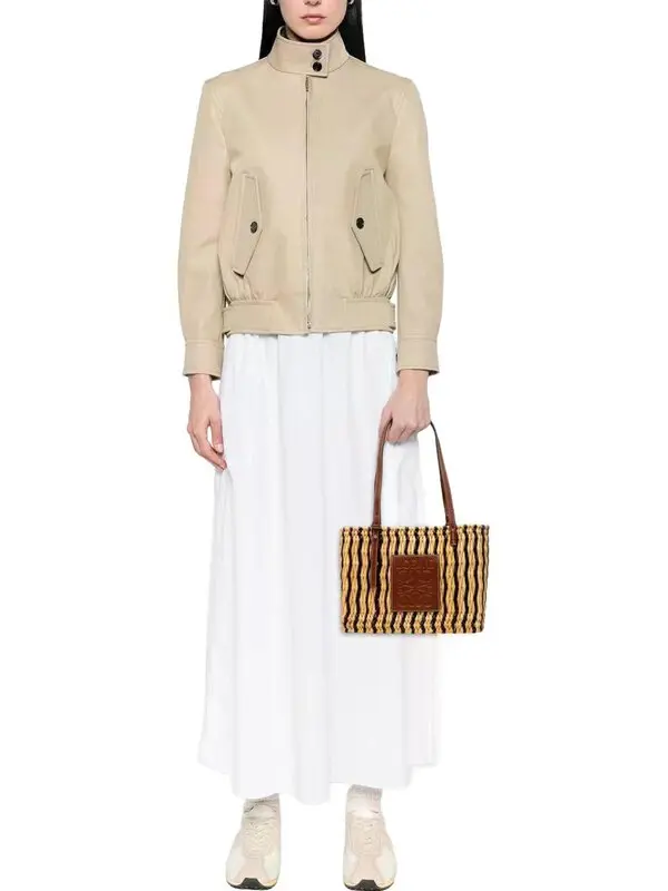 Loewe Raffia Square Basket Tote Bag - Neutrals