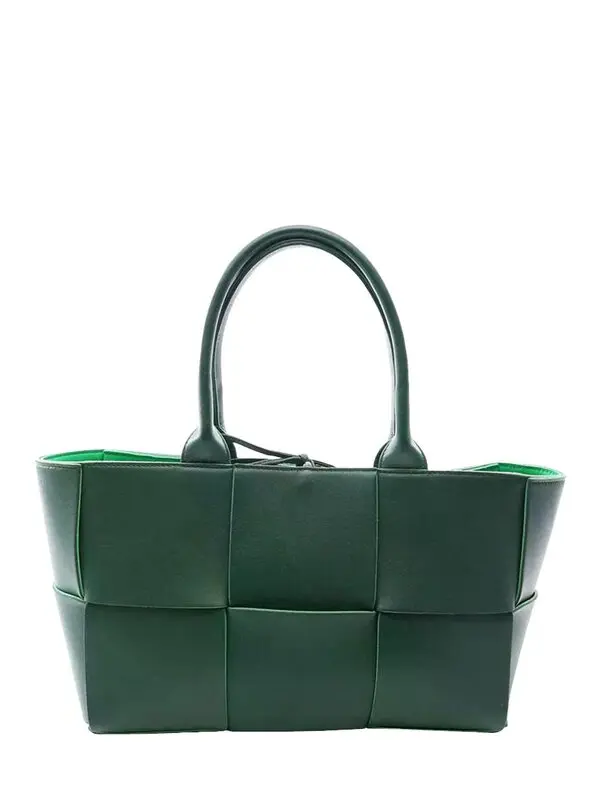 Bottega Veneta Maxi Intrecciato Arco Tote Bag - Green