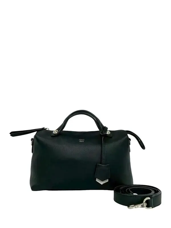Fendi Satchel With Charm And Shoulder Strap - Black