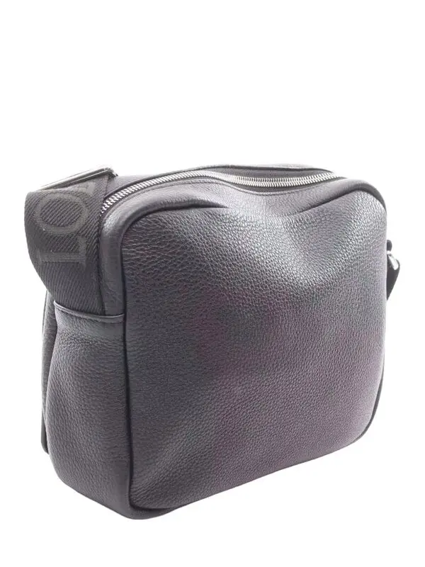 Loewe Medium Leather Messenger Bag - Black