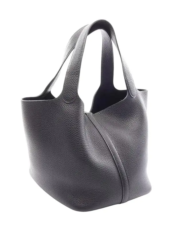 Hermès Clemence Picotin Lock 22 Handbag - Black