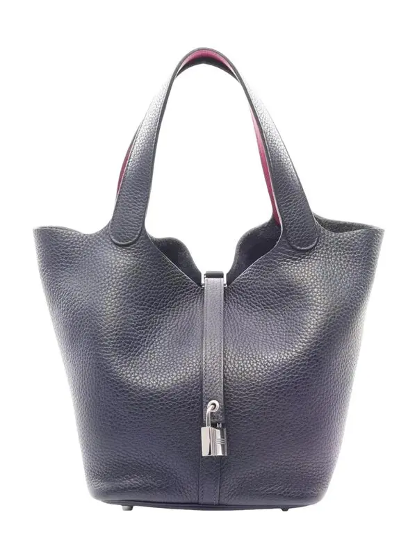 Hermès Clemence Picotin Lock 22 Handbag - Blue
