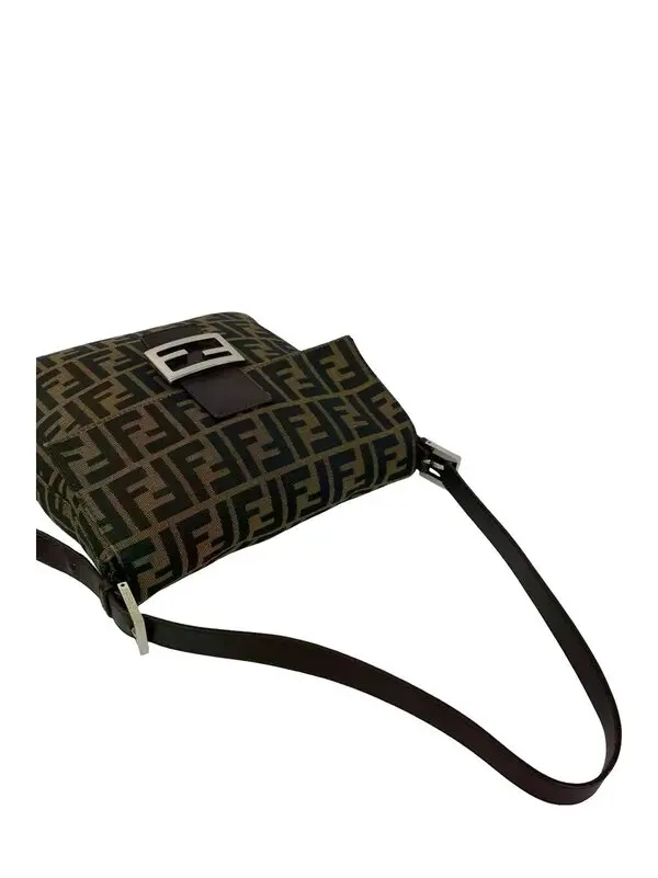 Fendi Zucca Canvas Shoulder Bag - Brown