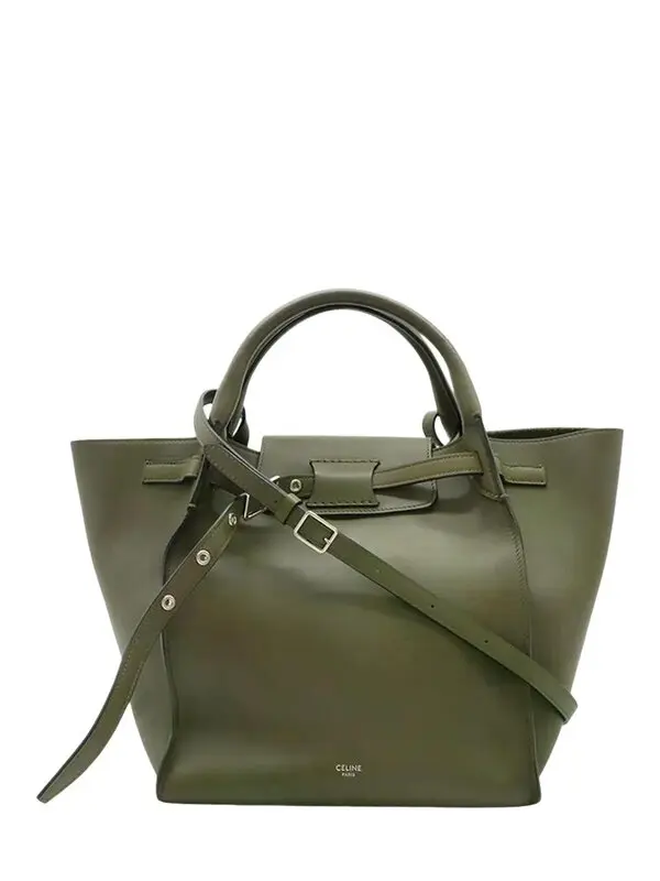 Celine Small Smooth Calfskin Big Bag Satchel - Green