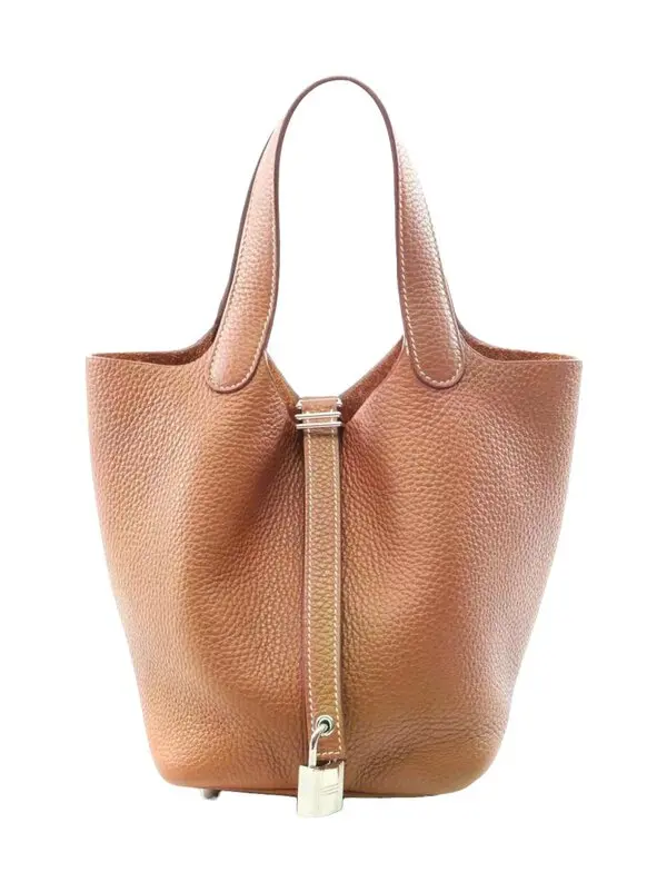 Hermès Clemence Picotin Lock 18 Handbag - Brown