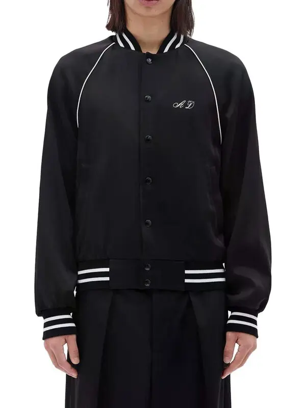 ANN DEMEULEMEESTER Lovers Forever Bomber Jacket - Black