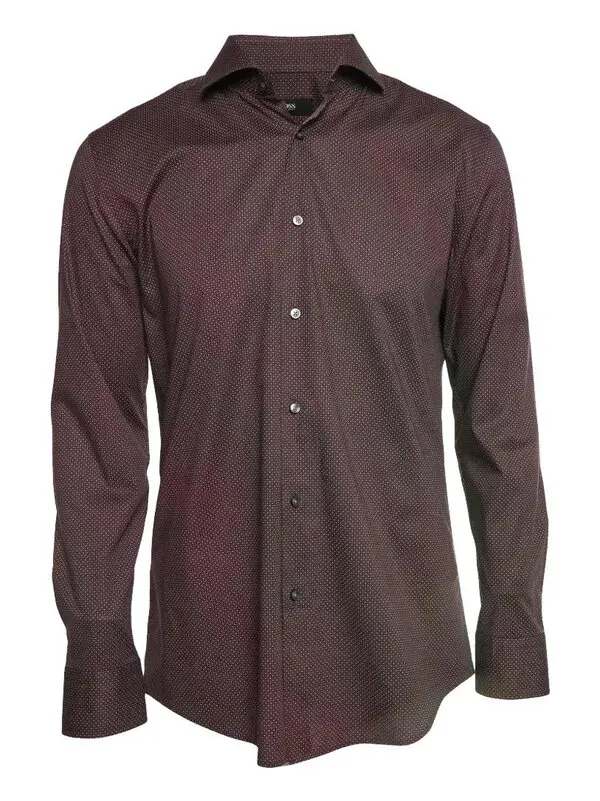 BOSS Jason Geometric-print Shirt - Red