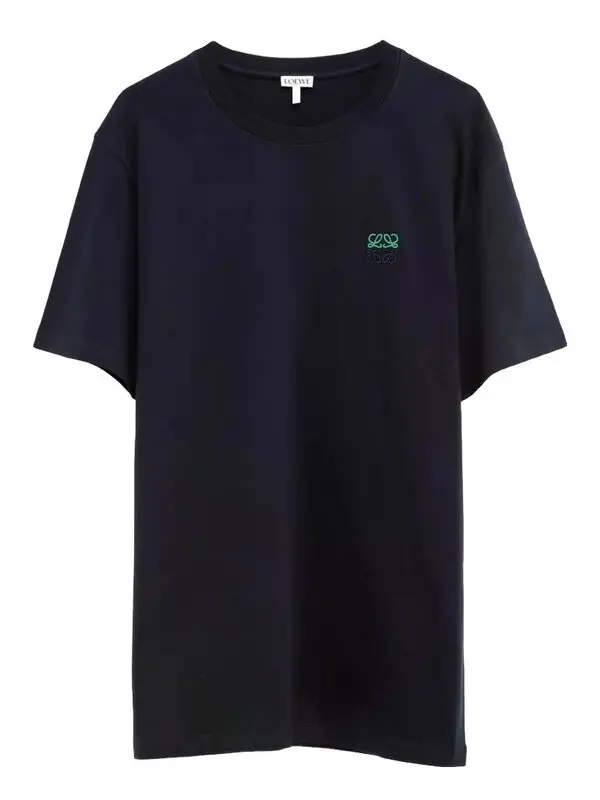 Loewe Anagram-embroidered T-shirt - Blue