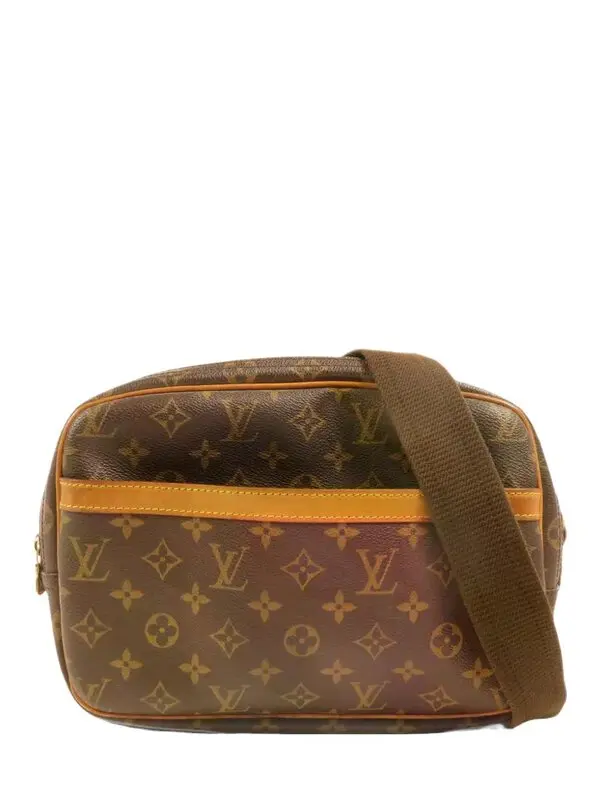 LOUIS VUITTON Monogram Reporter Pm Shoulder Bag - Brown