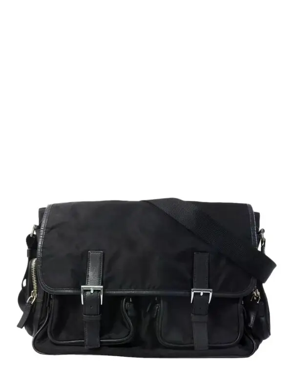 Prada Buckle-fastening Satchel Bag - Black