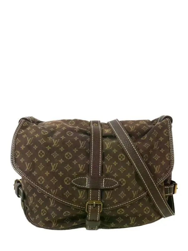 LOUIS VUITTON Monogram Mini Saumur Shoulder Bag - Brown