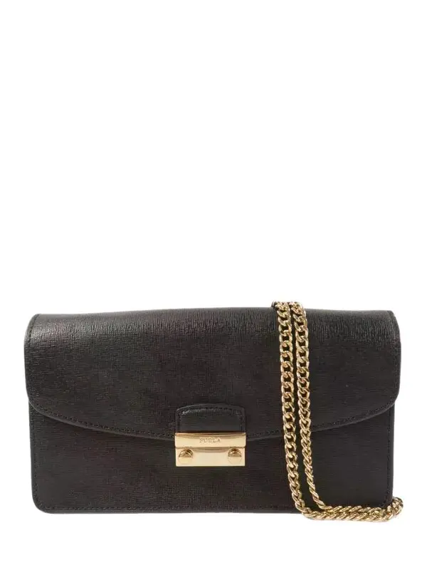 Furla Chain-link Shoulder Bag - Black