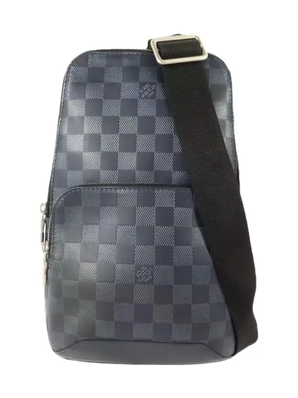 LOUIS VUITTON Damier Infini Avenue Sling Bag - Blue
