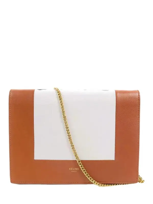 Celine Frame Wallet On Chain Shoulder Bag - Brown