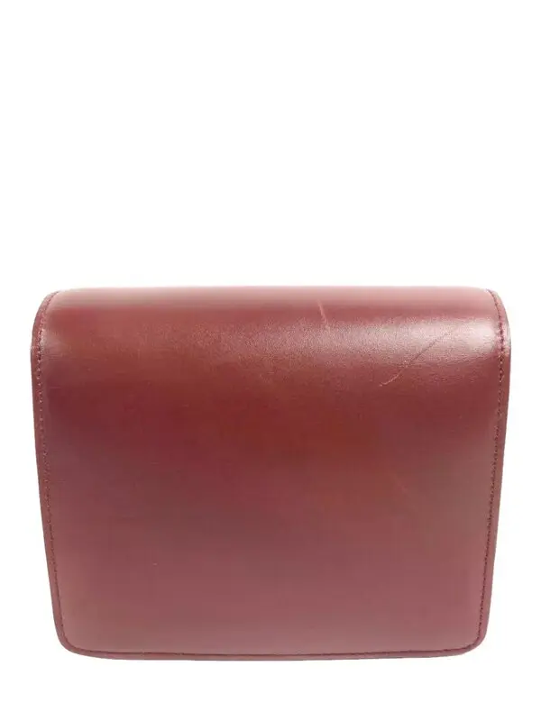 Celine Small Classic Box Leather Shoulder Bag - Red