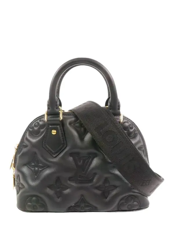 LOUIS VUITTON Bb Alma Bubblegram Tote Bag - Black