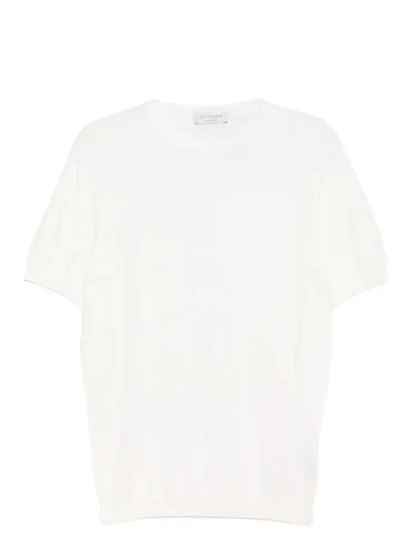 JEORDIE'S Horizontal-stripe T-shirt - White