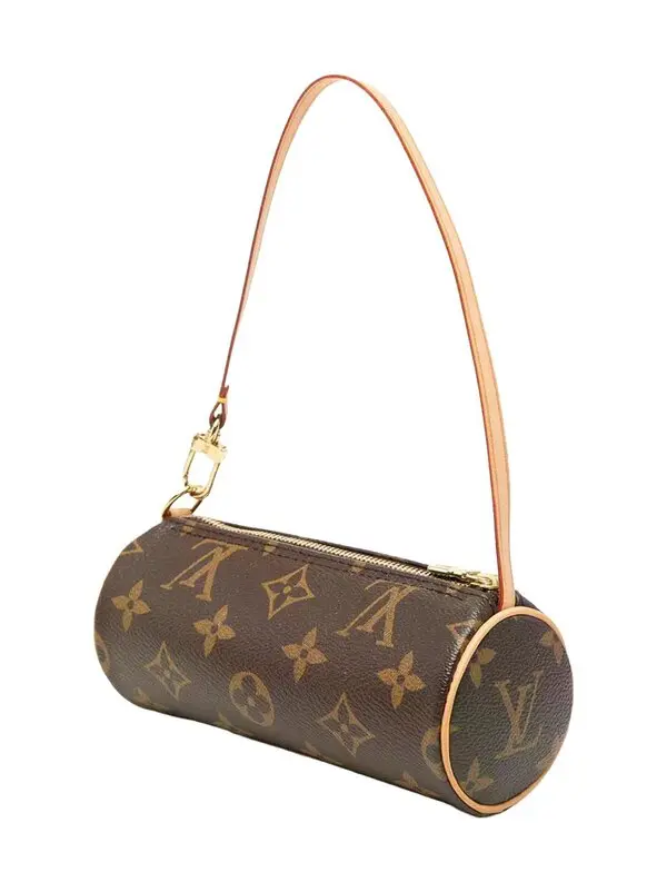 LOUIS VUITTON Monogram Papillon Pochette Handbag - Brown