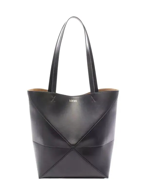 Loewe Leather Tote Bag - Black
