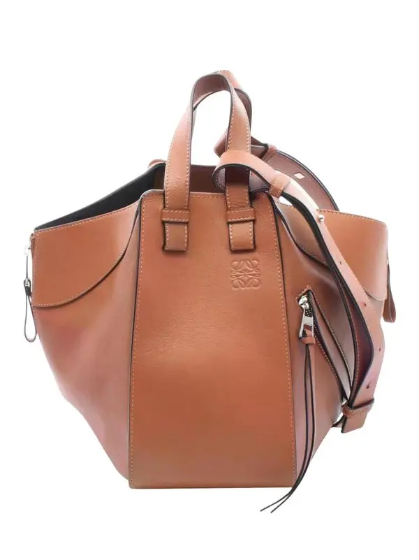 Loewe Small Leather Hammock Bag Satchel - Brown