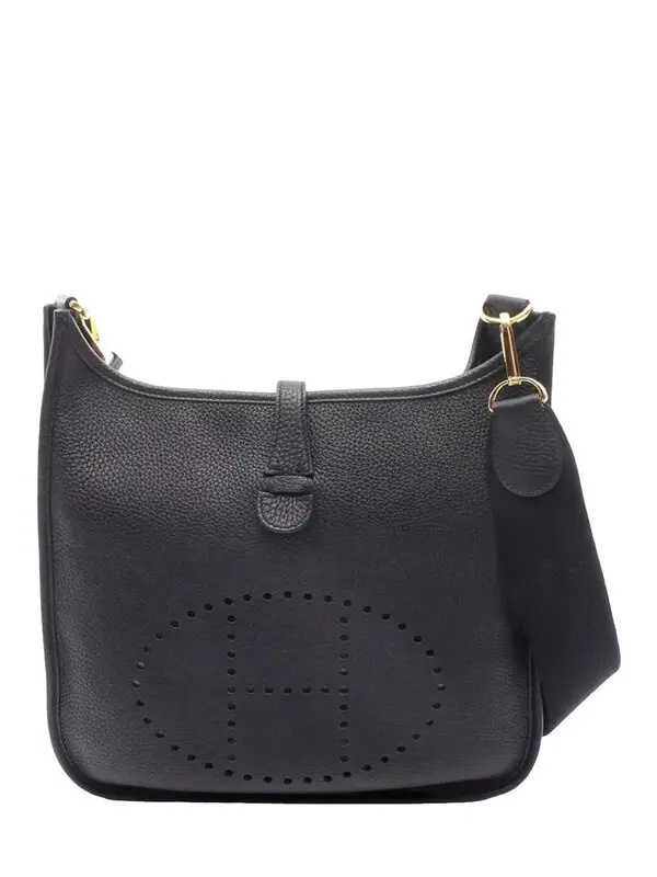 Hermès 29 Clemence Evelyne Iii Crossbody Bag - Black
