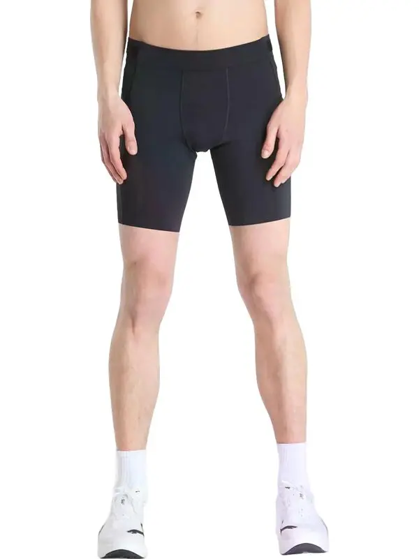 CIELE Logo-print Fitted Shorts - Black