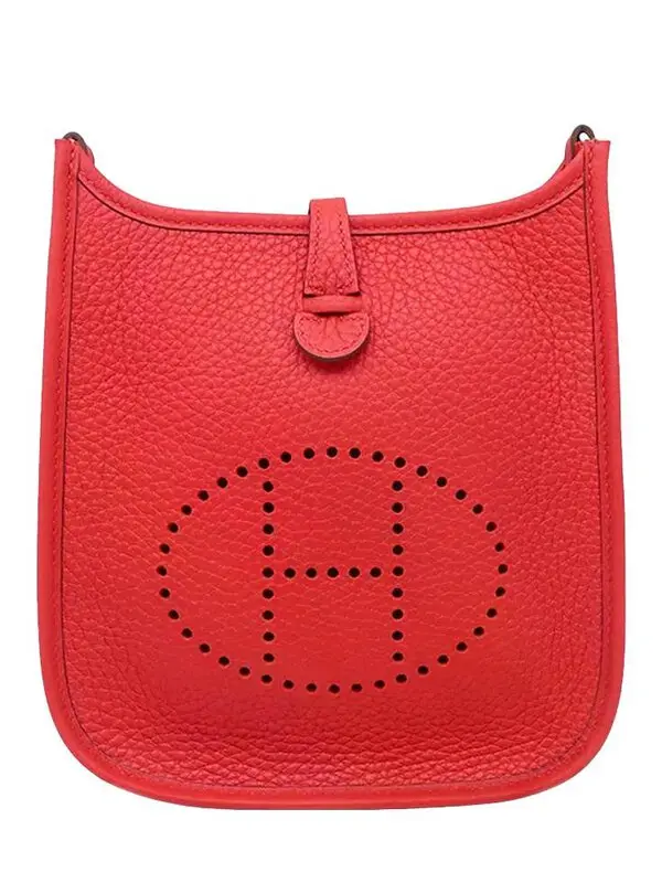 Hermès 2025 Clemence Evelyne I 16 Amazone Crossbody Bag - Red