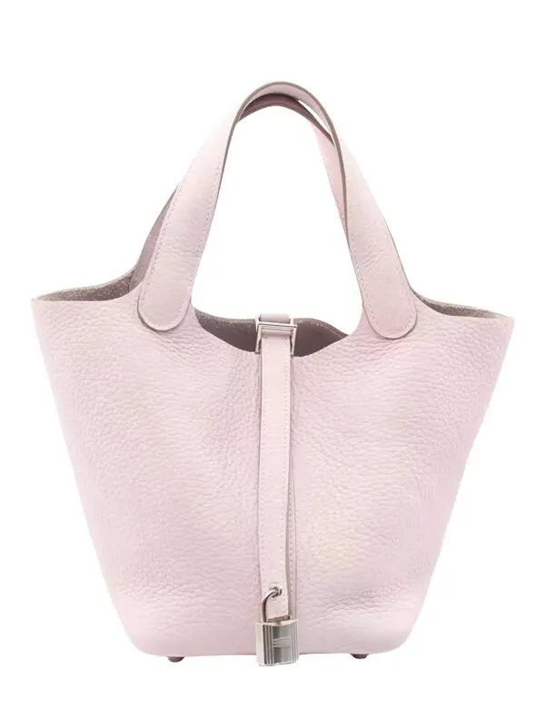 Hermès Clemence Picotin Lock 18 Handbag - Pink